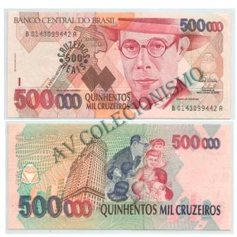 C237 – 500 Cruzeiros Reais – 1993 – FE – AV Colecionismo